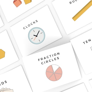 Math Manipulative Labels, Math Center Labels, Math Manipulative Bin ...