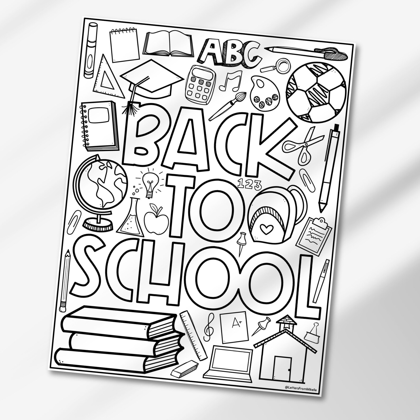 Back to School Coloring Pages, Welcome Back to School Coloring Sheets ...