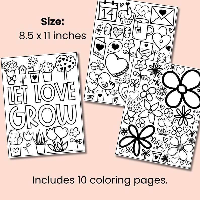 Valentine Coloring Pages, Love Coloring Sheets, Heart Coloring Pages ...