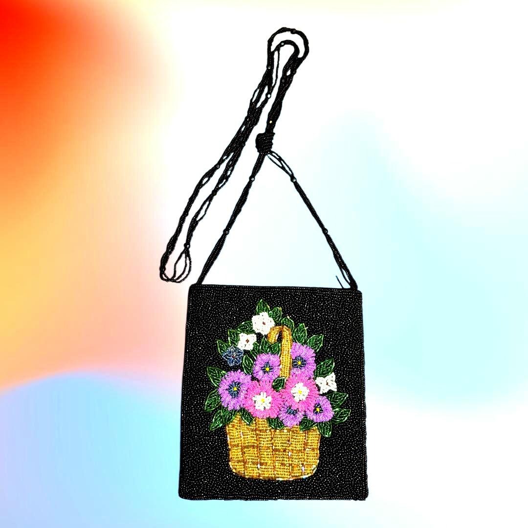 Vintage ERMO Glass Beaded Shoulder Bag - Etsy