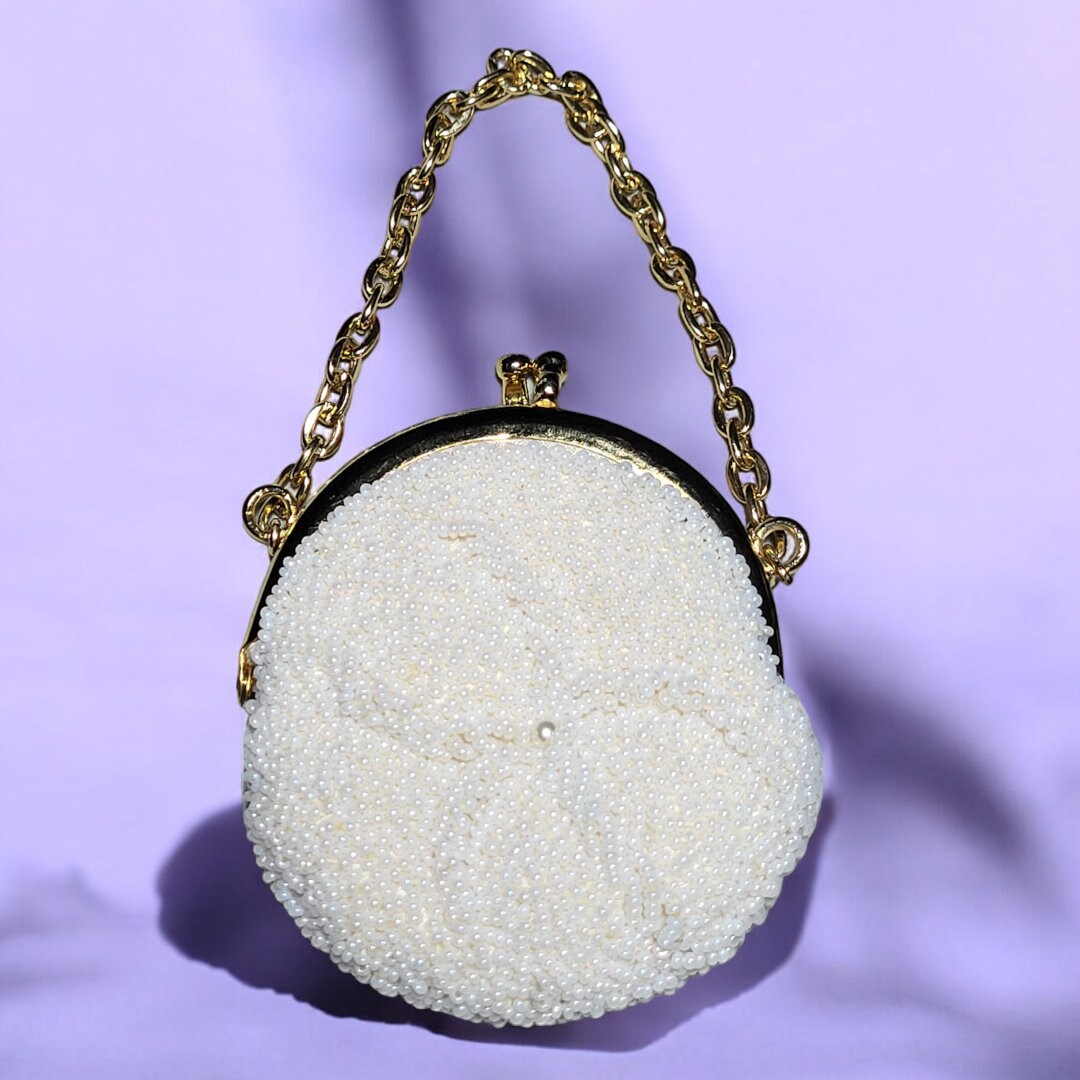 Vintage Mini Beaded Coin Purse. - Etsy