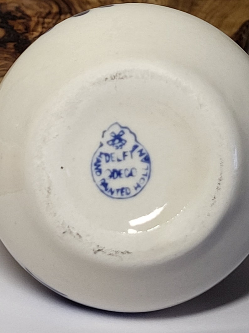 Vintage Rare Blue Delft Deco Hand Painted Holland Miniature Vase - Etsy