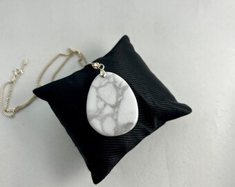 Howlite Pendant With Golden Edge B1515 - Etsy