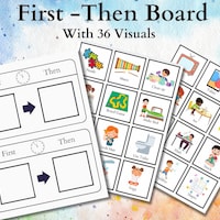 Printable First-then Board | Visual Schedule | Special Needs | Little ...