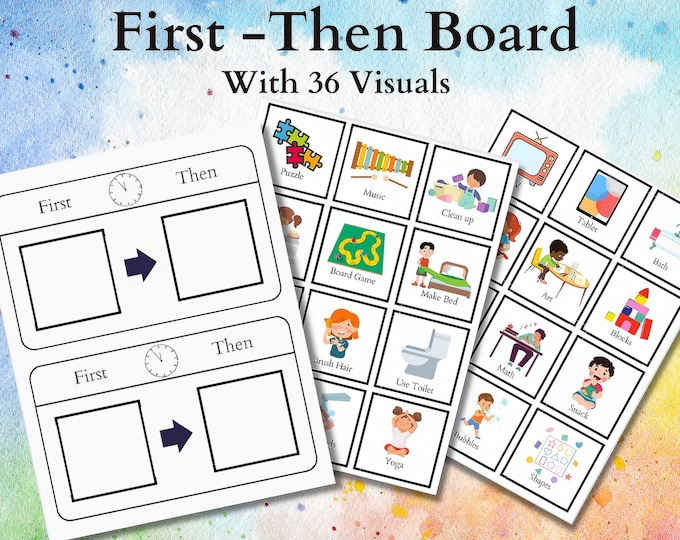 First Then Board - Etsy