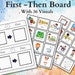 Printable First-then Board | Visual Schedule | Special Needs | Little ...