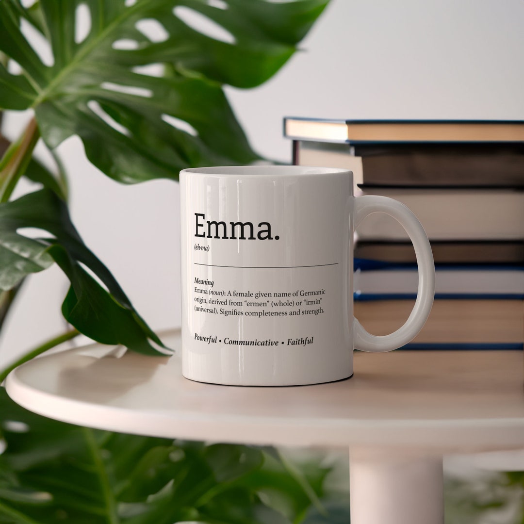 Emma Personalised Coffee Mug Meaningful Name Gift, Birthday, Mother's ...