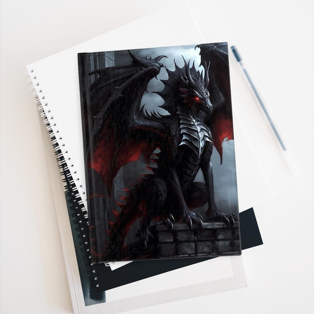 Fantasy Dragon Journal, Mythical Creature Notebook, Ruled Lined ...