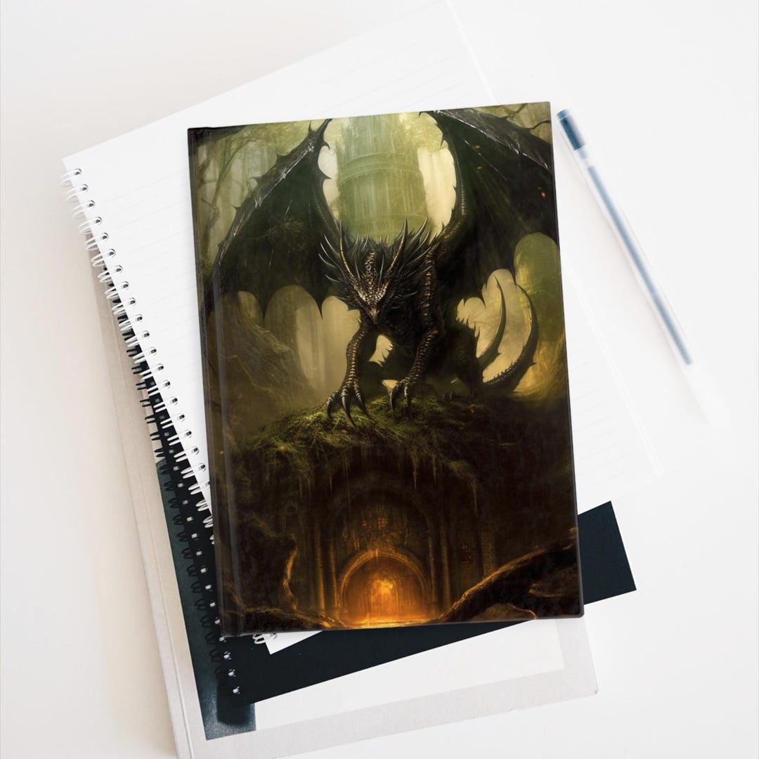 Fantasy Dragon Journal, Mythical Creature Notebook, Ruled Lined ...