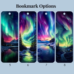 Northern Lights Bookmarks, Aurora Borealis Bookmark With Tassel, Unique ...
