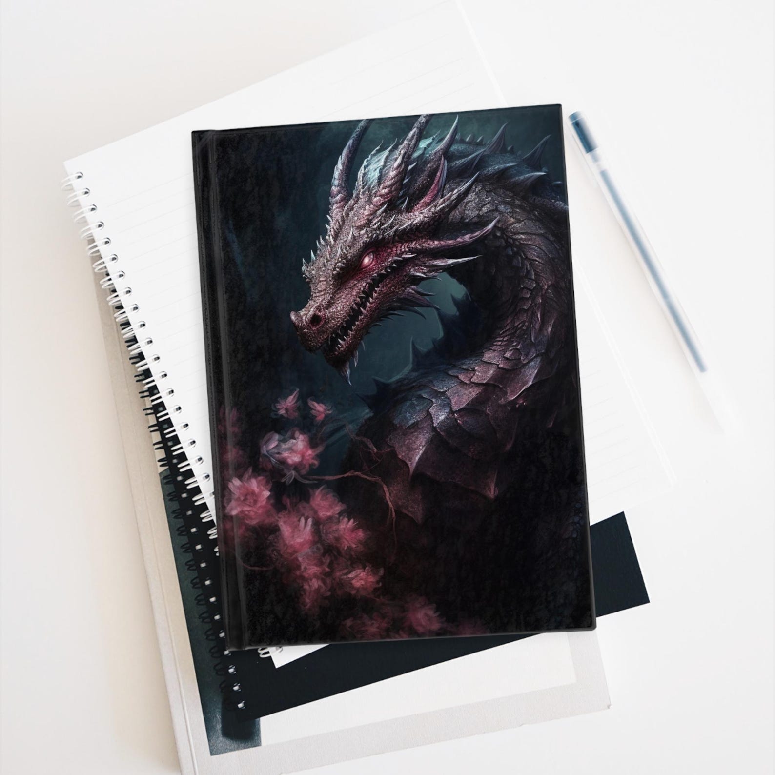 Fantasy Dragon Journal, Mythical Creature Notebook, Ruled Lined ...