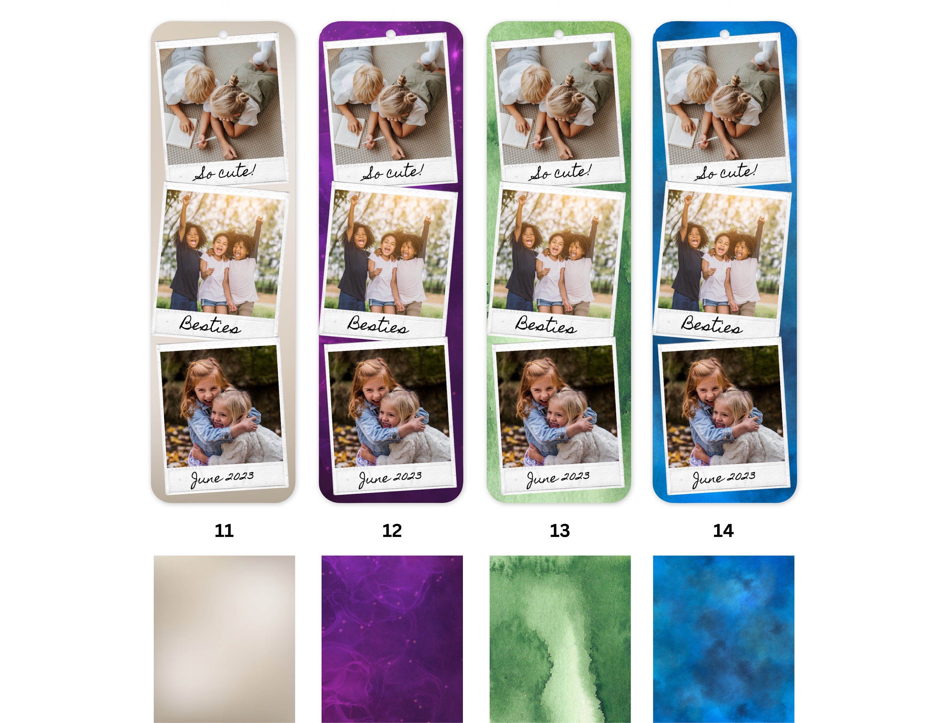 Custom Polaroid Photo Bookmarks With Tassel, Personalized Picture ...