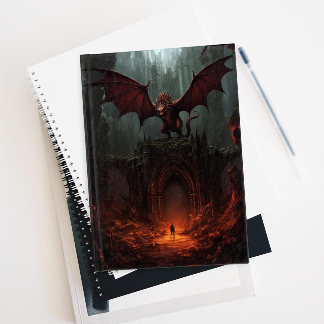 Fantasy Dragon Journal, Mythical Creature Notebook, Ruled Lined ...