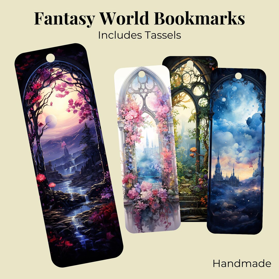 Fantasy World Scenic Bookmark With Tassel, Magical Fantasy Reader ...
