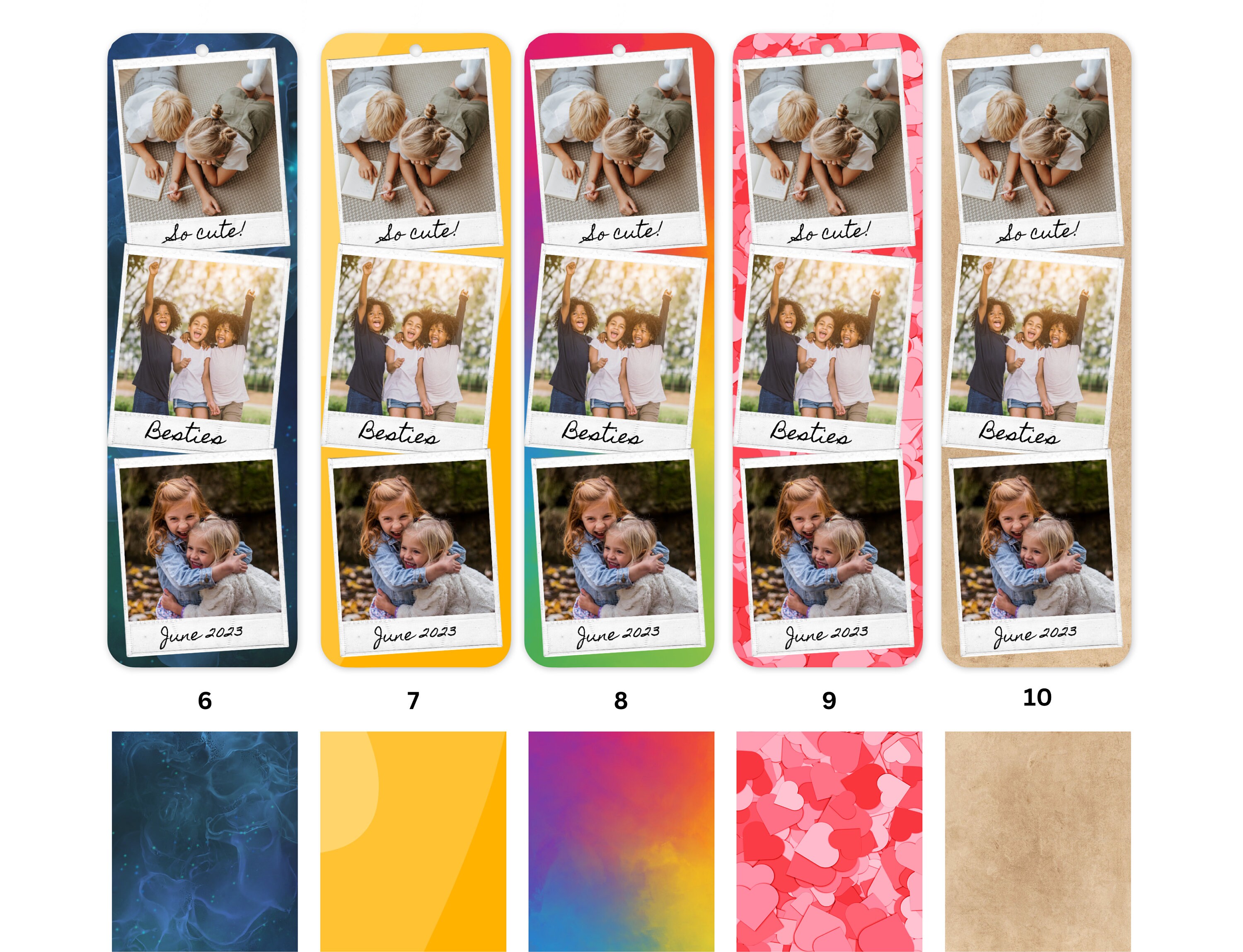 Custom Polaroid Photo Bookmarks With Tassel, Personalized Picture ...