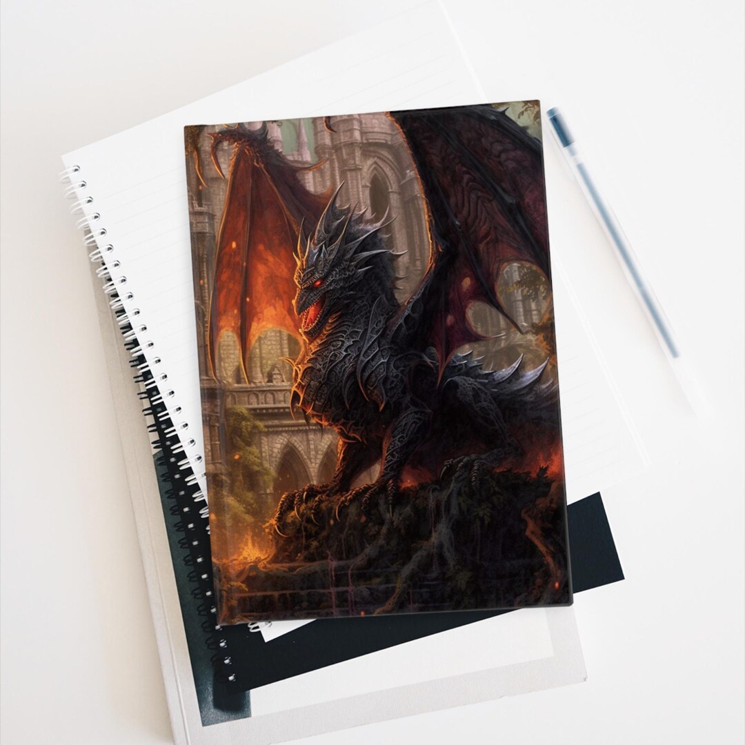 Fantasy Dragon Journal, Mythical Creature Notebook, Ruled Lined ...