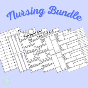 The Ultimate Nurse Bundle | Report, Shift Time Management, Patient Care ...