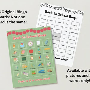 Back to School BINGO | Teachers and Students | Digital Download ...