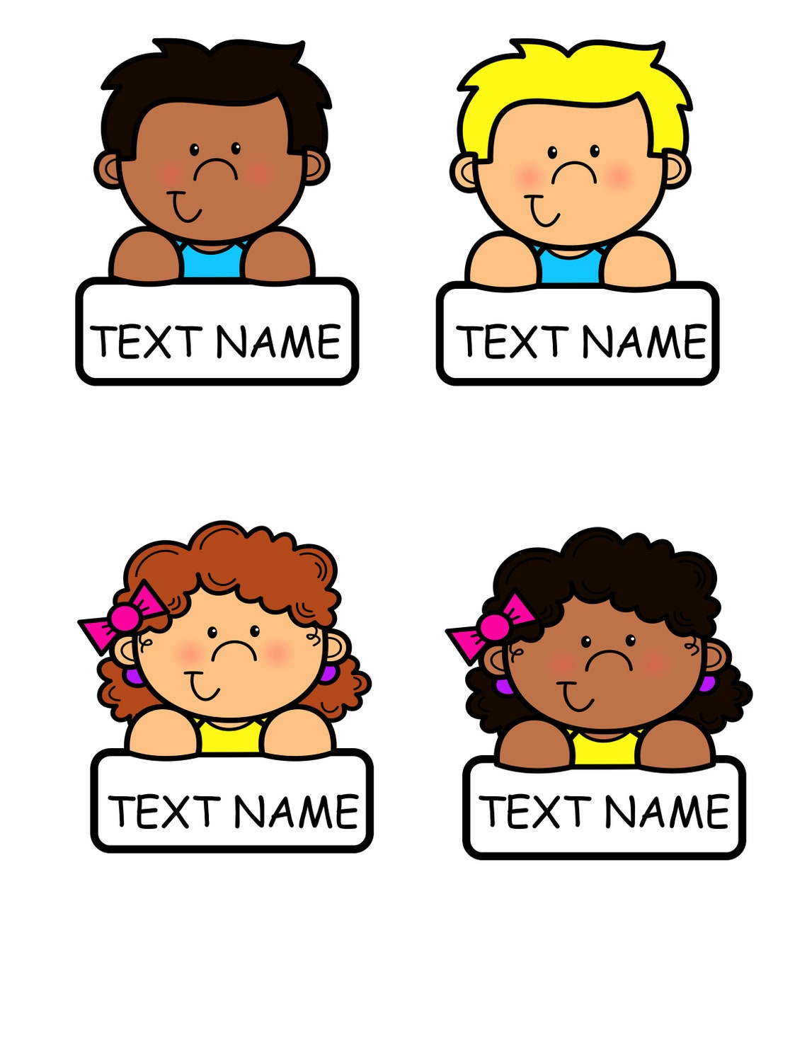 Editable Classroom Center Labels With Kids Name Tags and Closed Signs ...