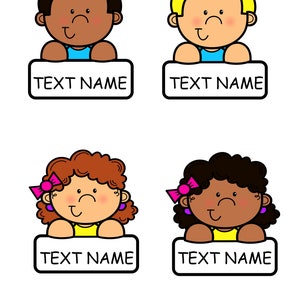 Editable Classroom Center Labels | With Kids Name Tags | and Closed ...