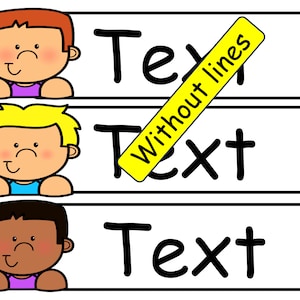 Editable Boy and Girl Name Tag| Student Name Plate| Colorful| Desk Name ...