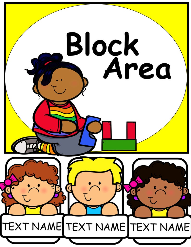 Editable Classroom Center Labels | With Kids Name Tags | and Closed ...