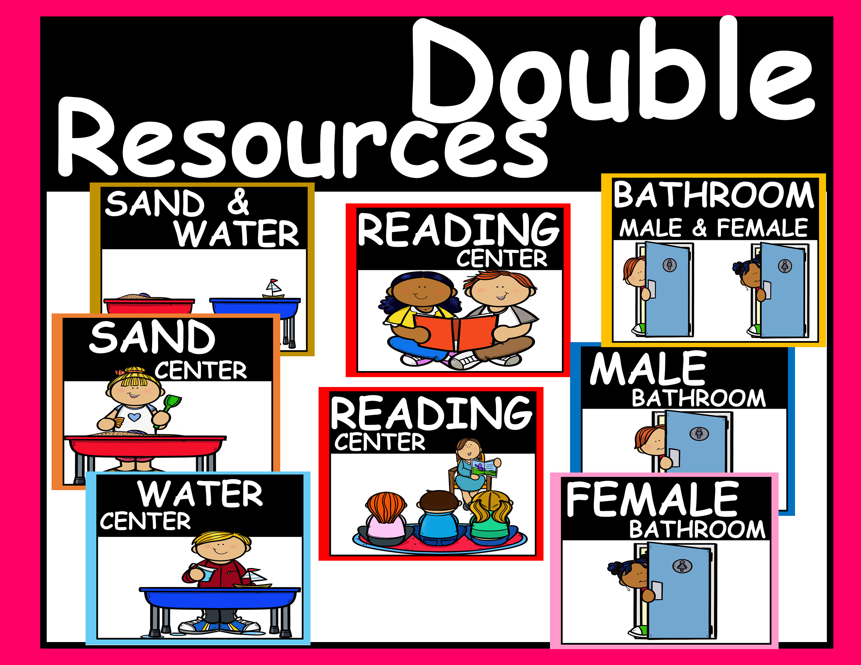 Classroom Center Signs | Digital Download| Center Labels | Center Tags ...