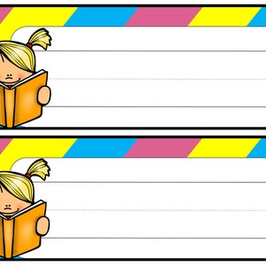 Editable Kid Name Tags| Student Name Plate| Colorful Name Plate| Desk ...