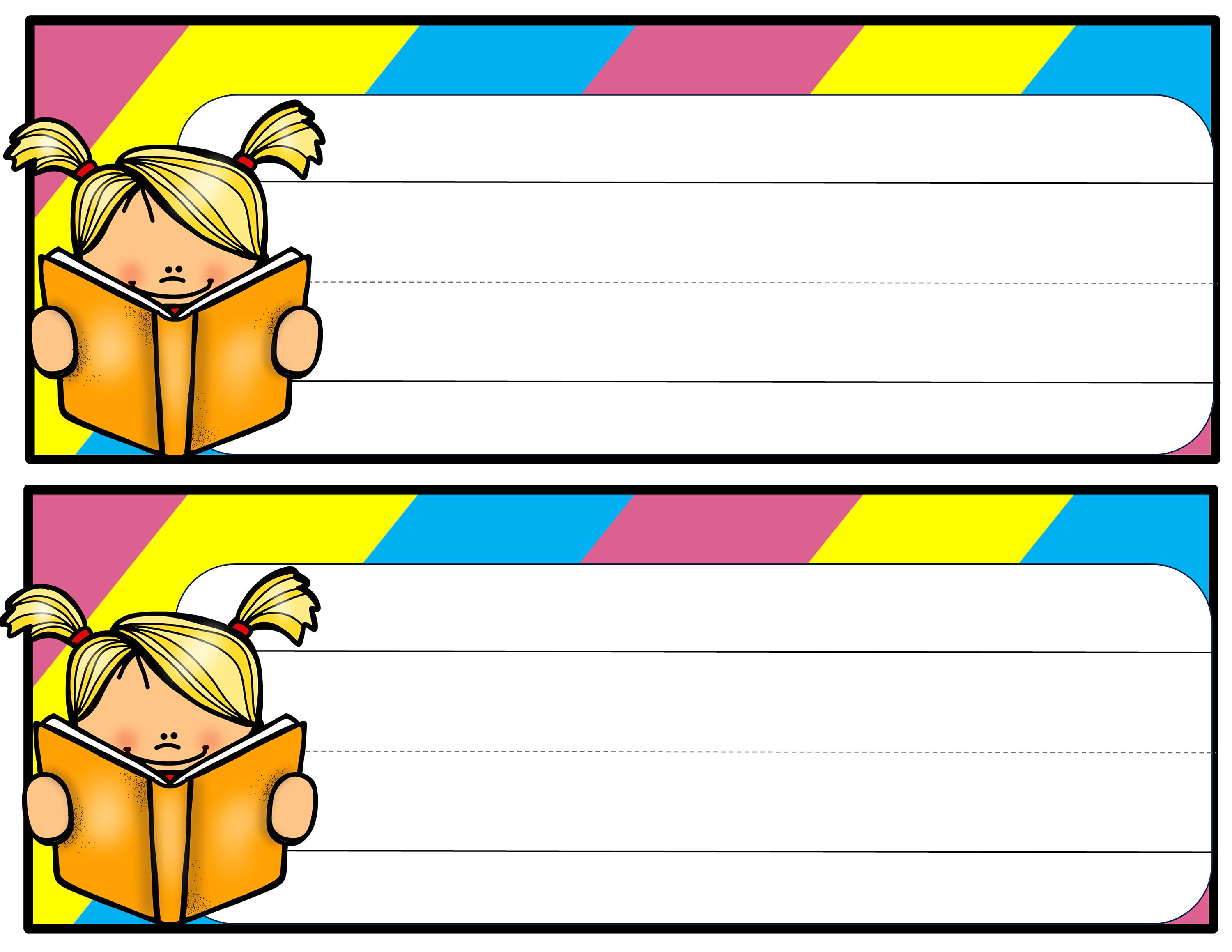 Editable Kid Name Tags| Student Name Plate| Colorful Name Plate| Desk ...