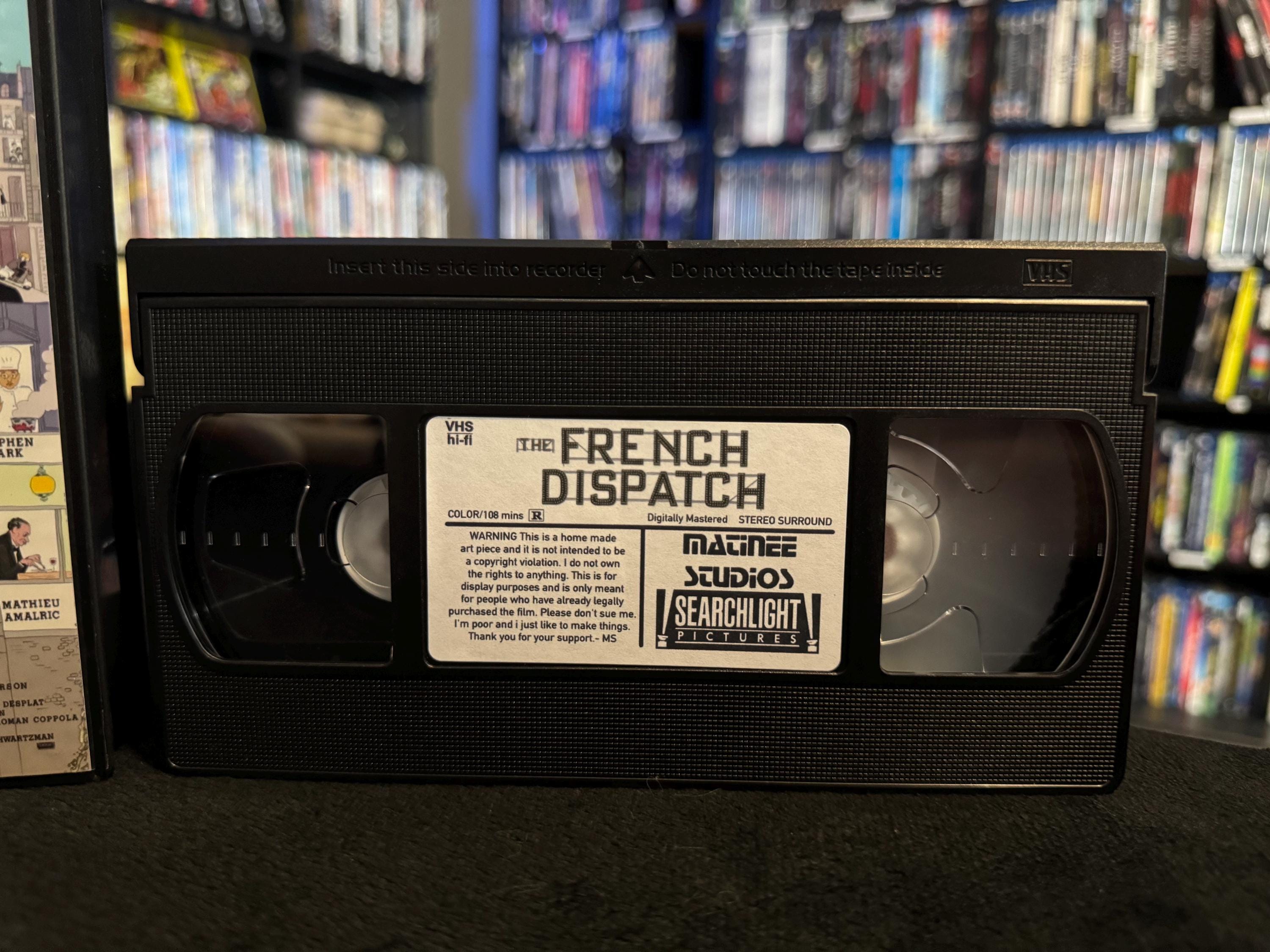 The French Dispatch 2021 Custom VHS Tape and Case Art Piece - Etsy