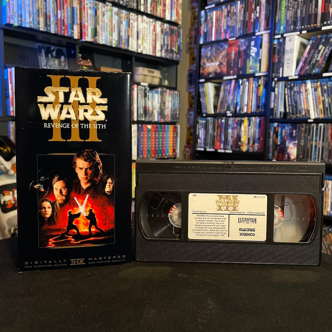 Star War Episode 3 Revege of the Sith 2005 Custom VHS Tape and Sleeve ...