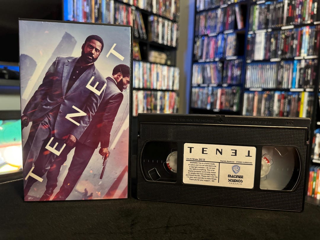 Tenet 2020 Custom VHS Tape and Case Art Piece - Etsy