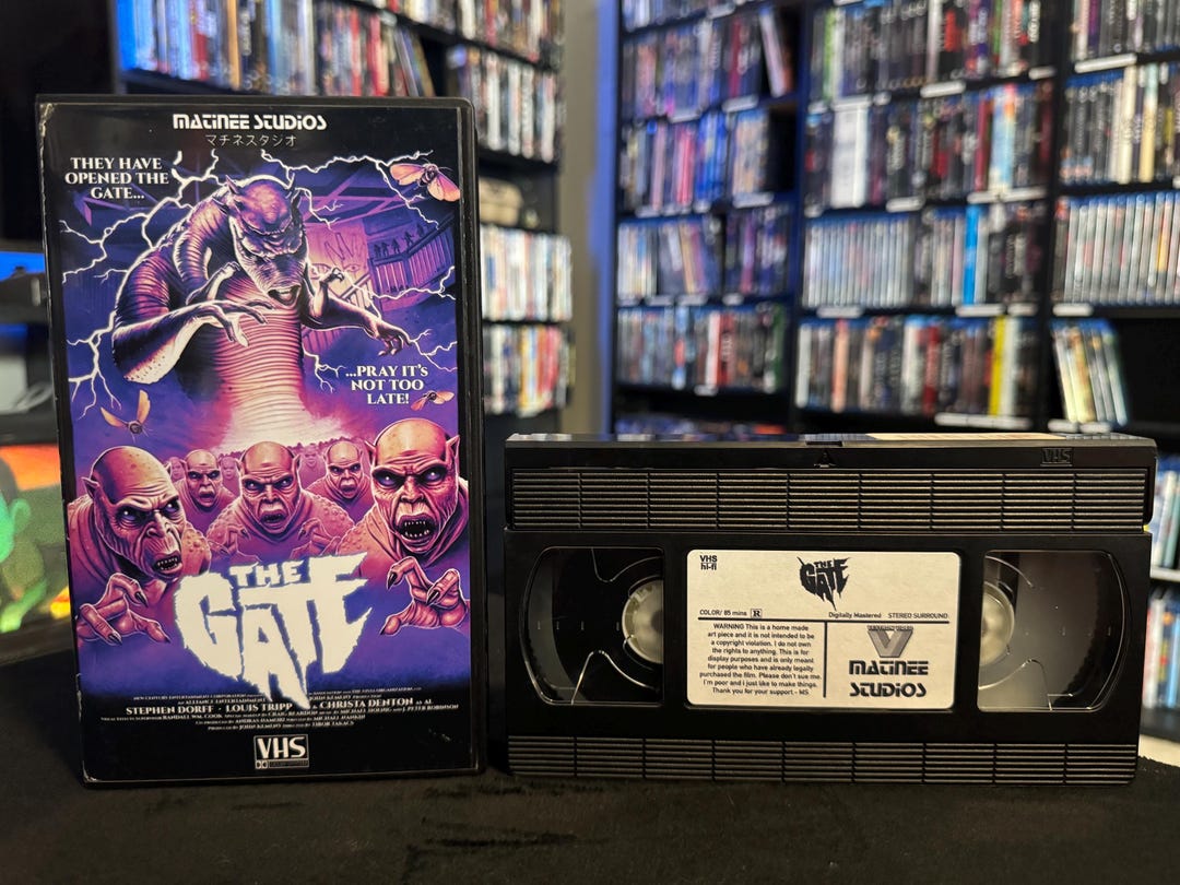 The Gate 1987 Custom VHS Tape and Case Art Piece - Etsy