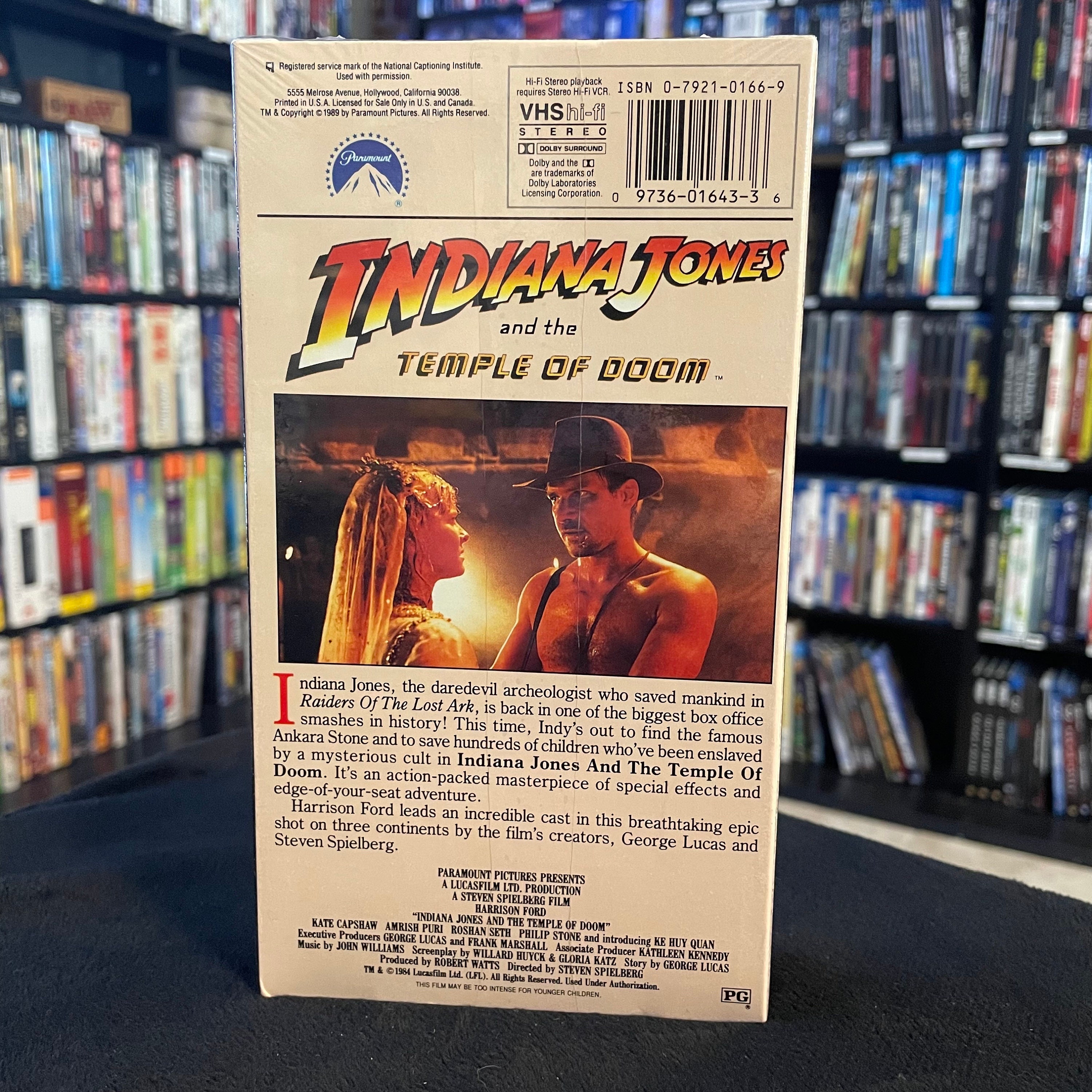 Indiana Jones and the Temple of Doom 1984 VHS New SEALED - Etsy