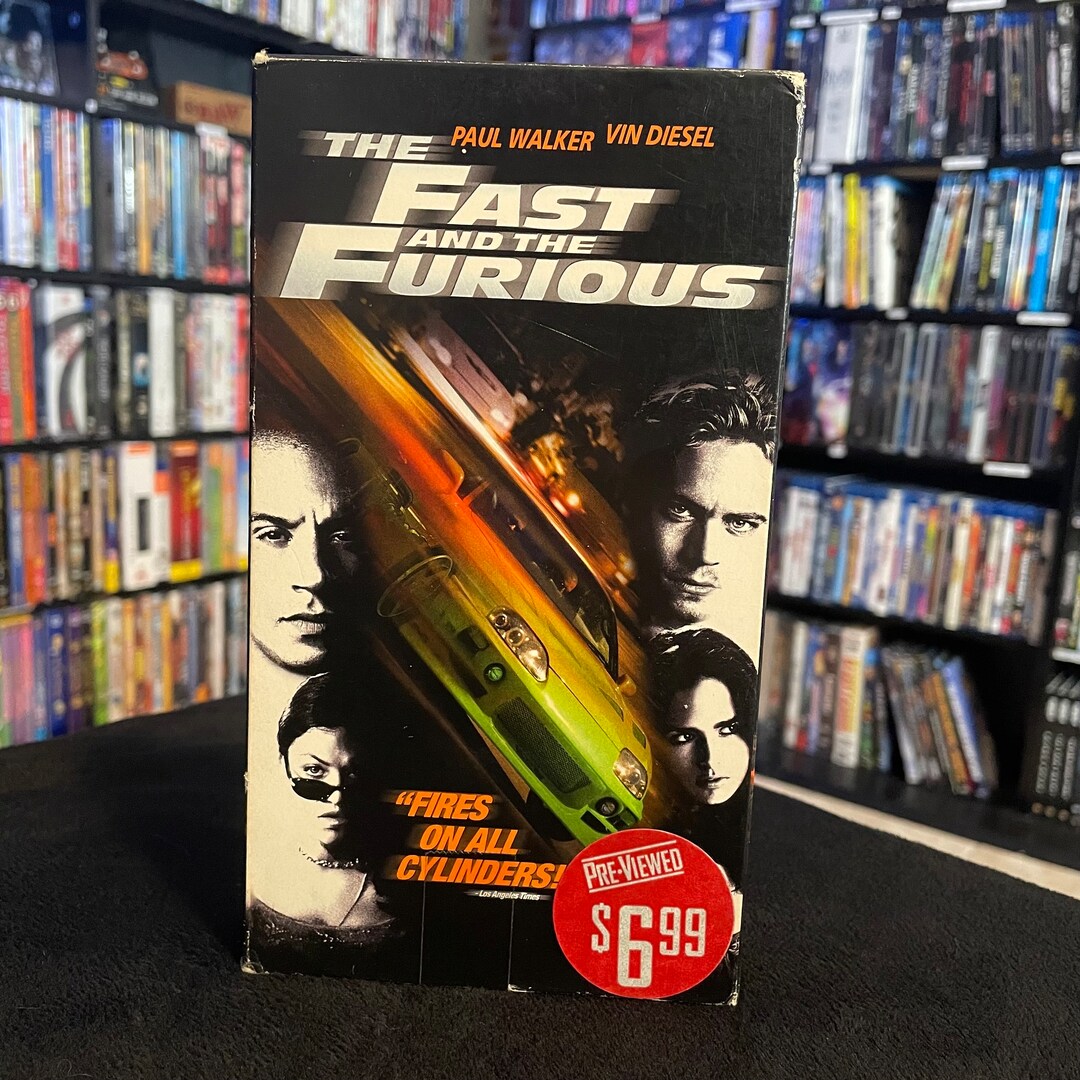 The Fast and the Furious 2001 VHS blockbuster Ex-rental - Etsy