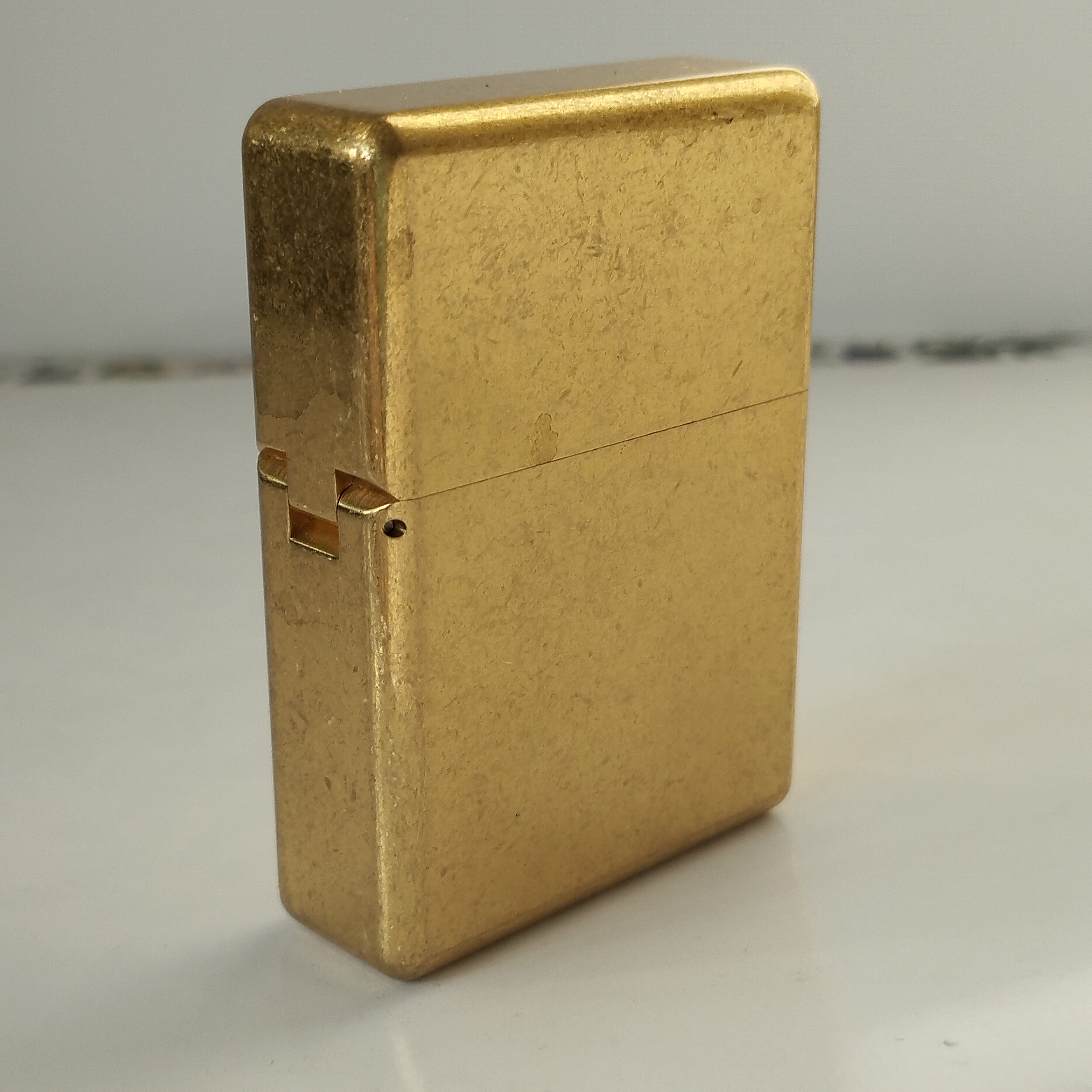 Zorro 912 Tumbled Brass Lighter 150g Case & Heavy Duty Hinge - Etsy