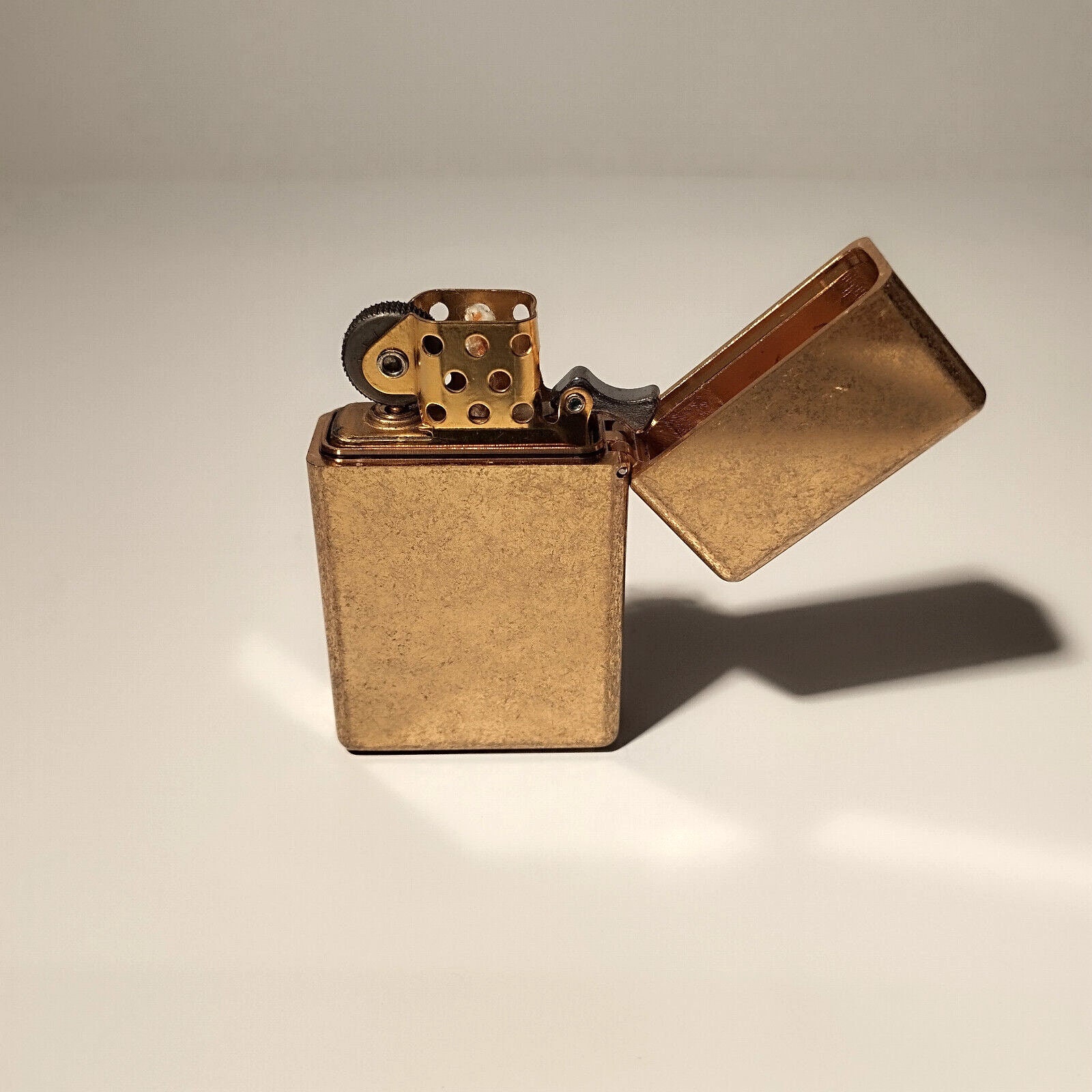 Zorro 538 Tumbled Brass Lighter 115g Case & Heavy Duty Hinge with Gift ...