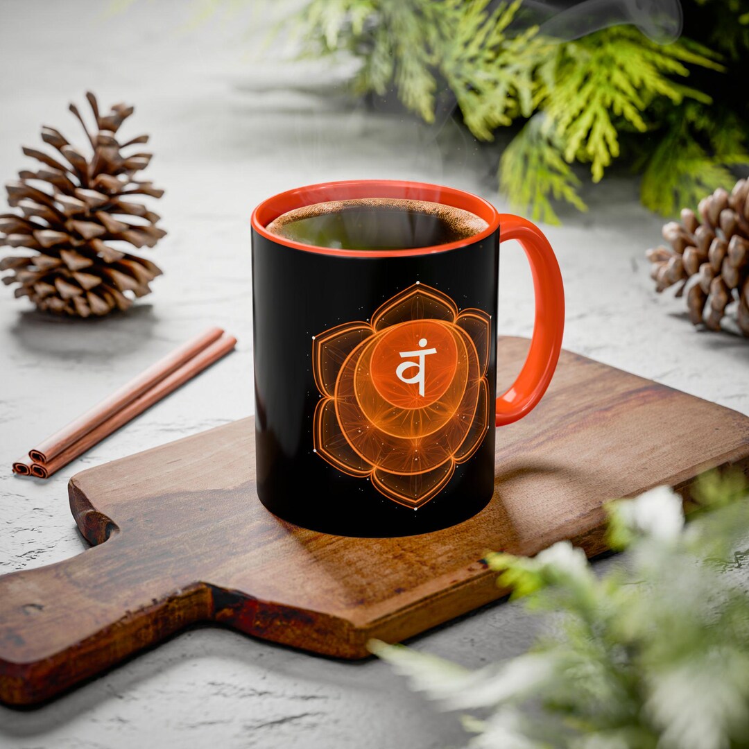 Sacral Chakra Mug | Orange Chakra Coffee Cup for Creativity and ...