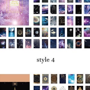 Space Starry Sky Stickers Series Starry Sky Theme Stickers Handmade DIY ...