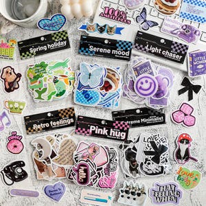 Vintage Cute English Stickers Series DIY Collage Handmade Decorative ...
