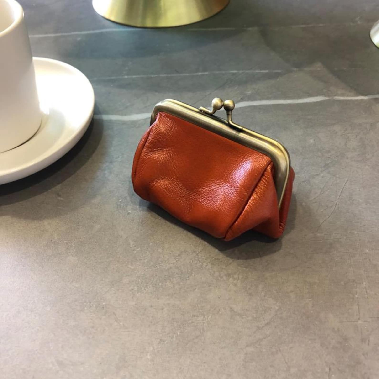 Vintage Mini Leather Coin Purse, Customized Multifunctional Key Bag ...