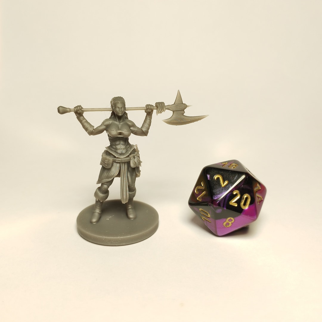 Barbarian Miniatures for D&d/tabletop RPG | Halfling, Half Orc, Human ...