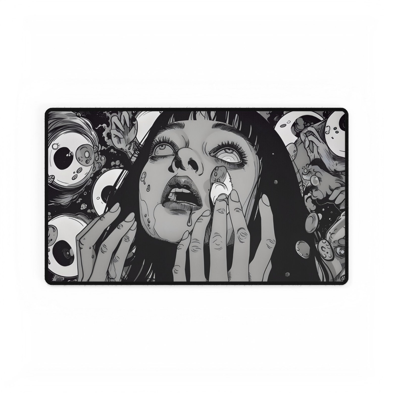 Anime Horror Desk Mat - Junji Ito Style - Etsy