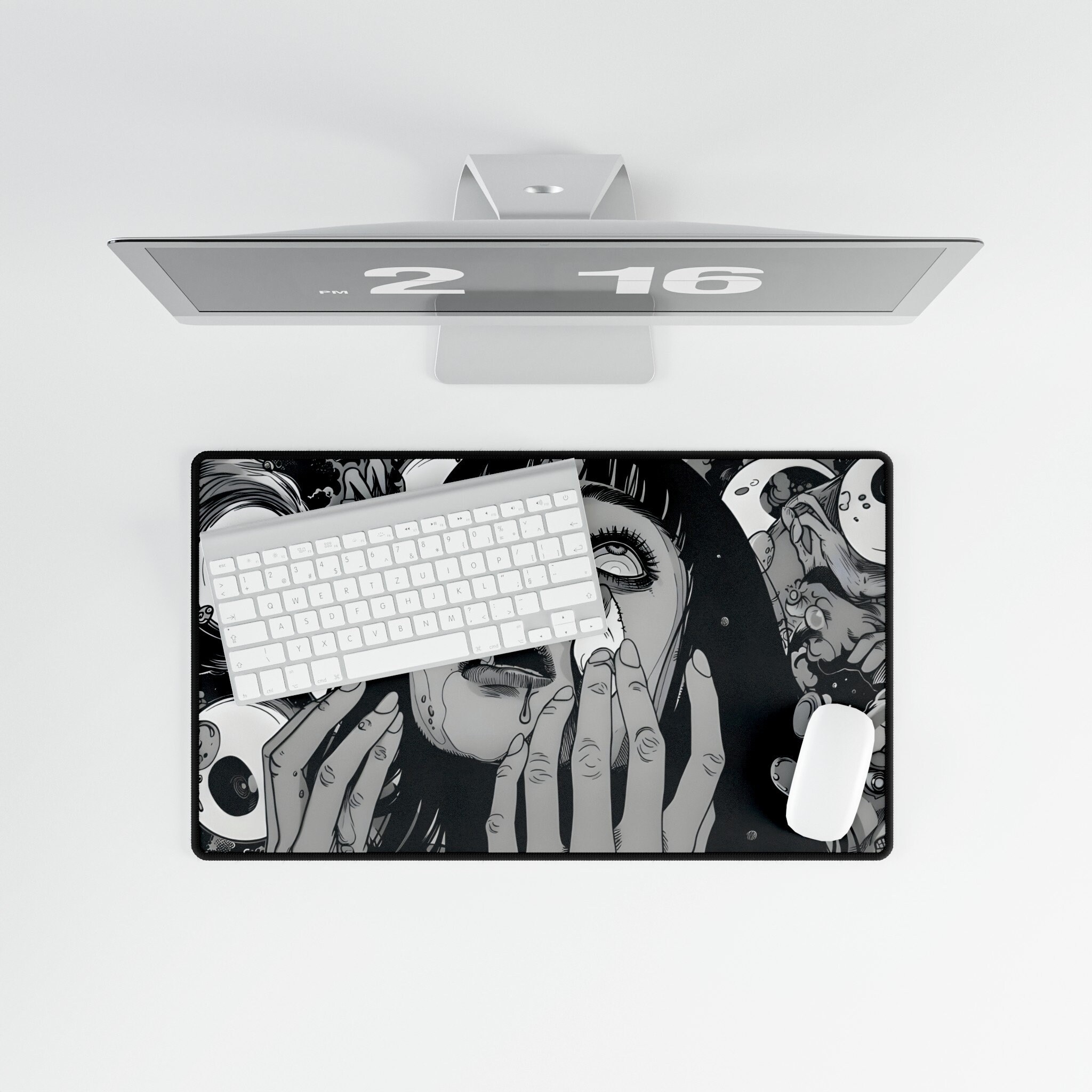 Anime Horror Desk Mat - Junji Ito Style - Etsy