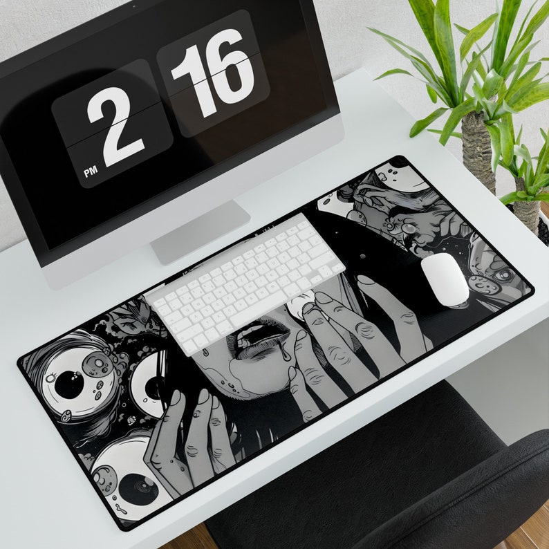 Anime Horror Desk Mat - Junji Ito Style - Etsy