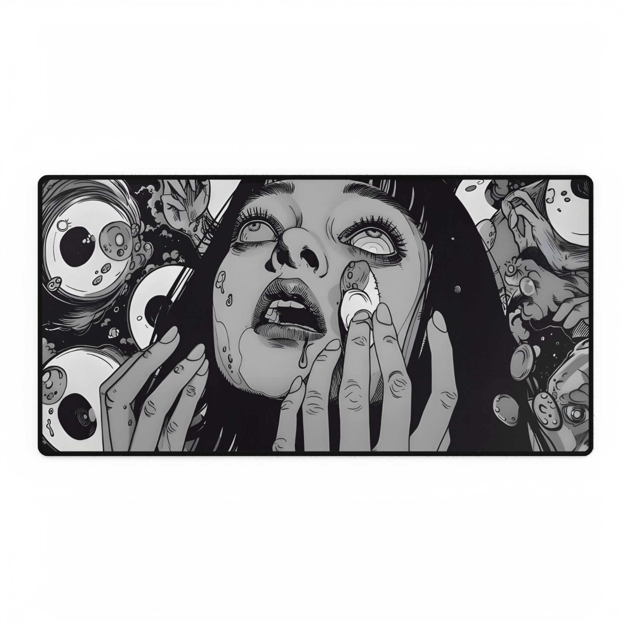 Anime Horror Desk Mat - Junji Ito Style - Etsy