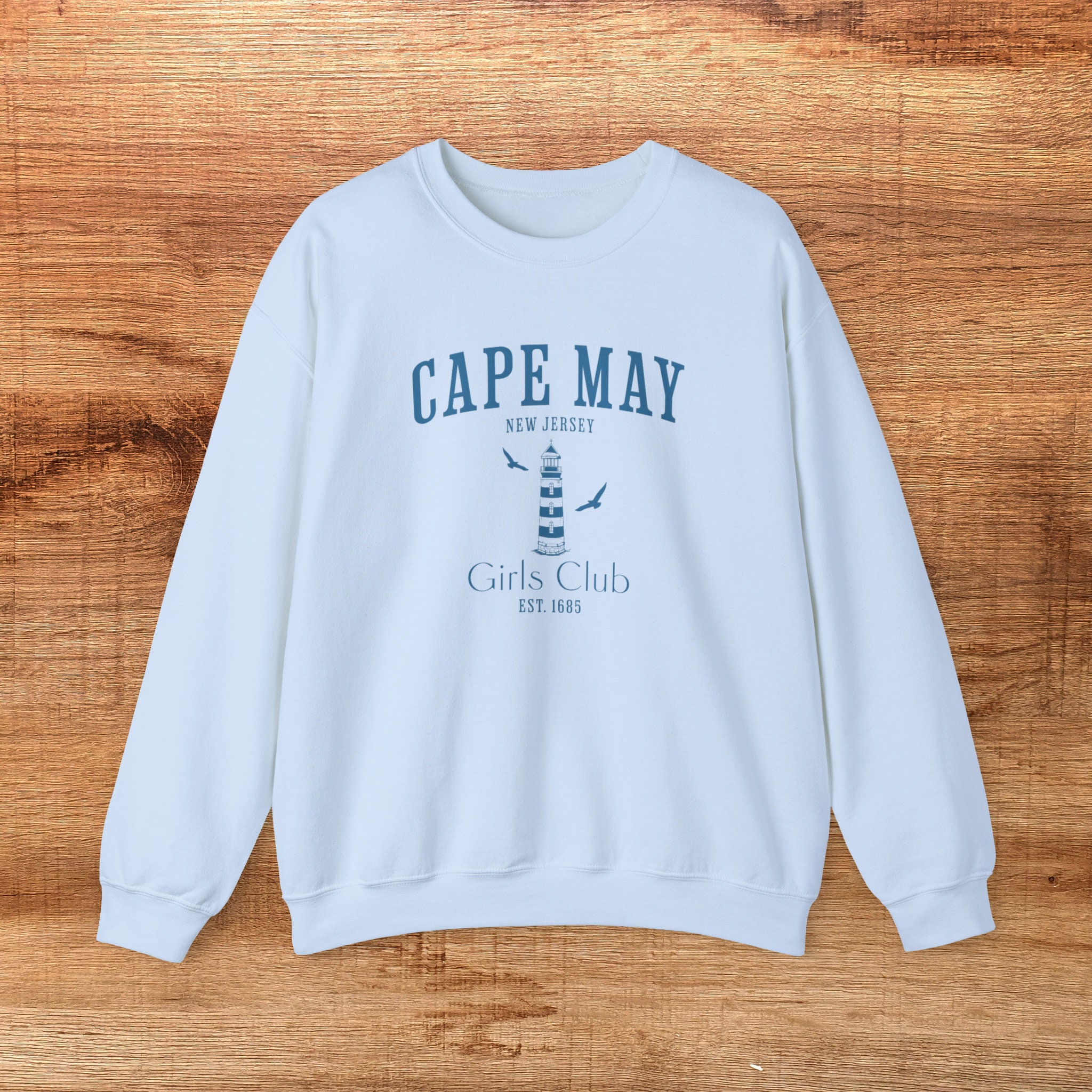 Cape May Girls Club Sweatshirt Coastal Grandmother Aesthetic Beach Bach ...