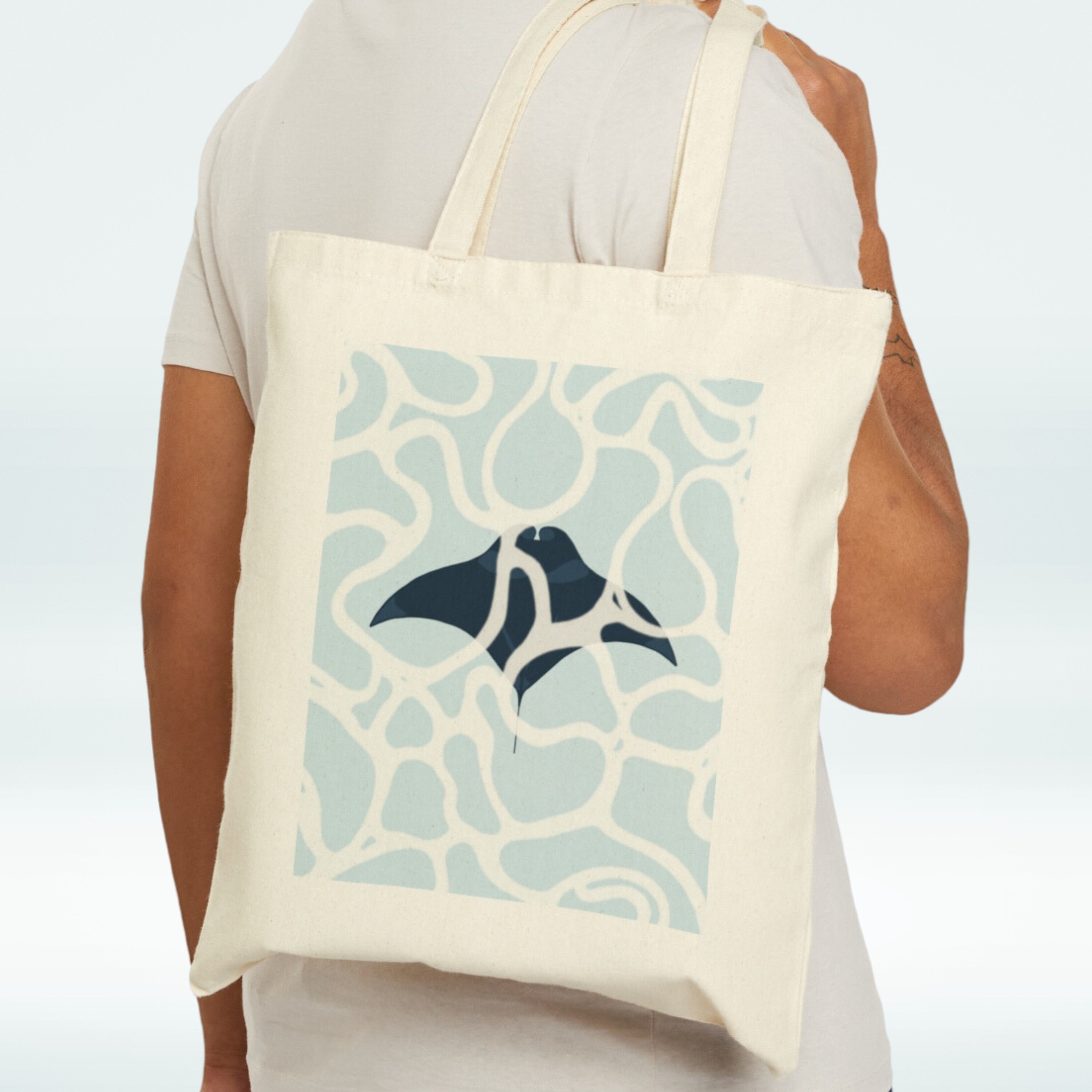 Manta Ray Tote Bag Beach Bag Fish Themed Bag Beach - Etsy