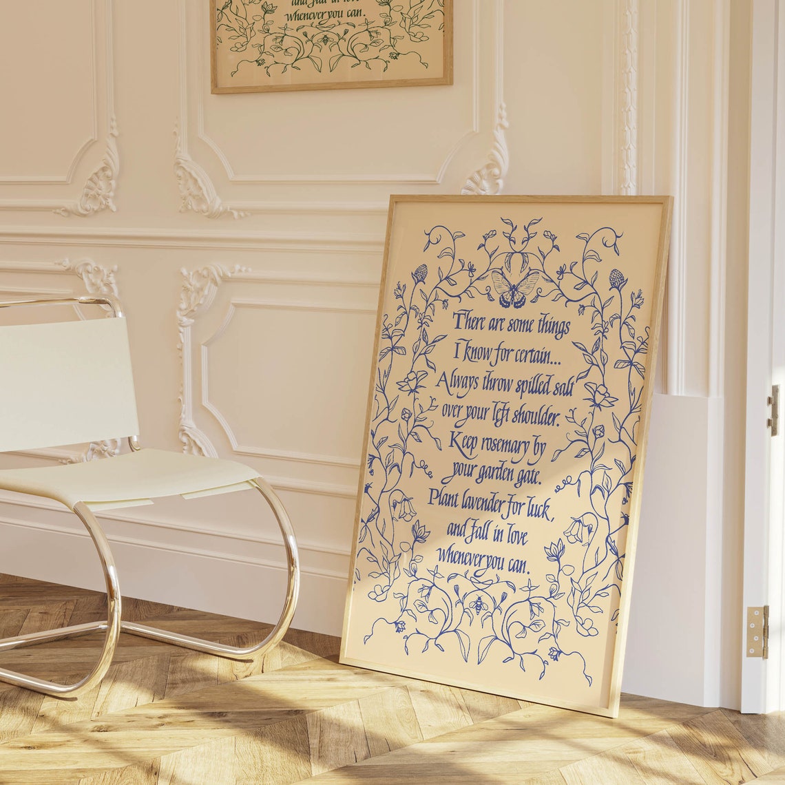 Practical Magic Wall Art With Iconic Quote in Pink Blue and - Etsy UK