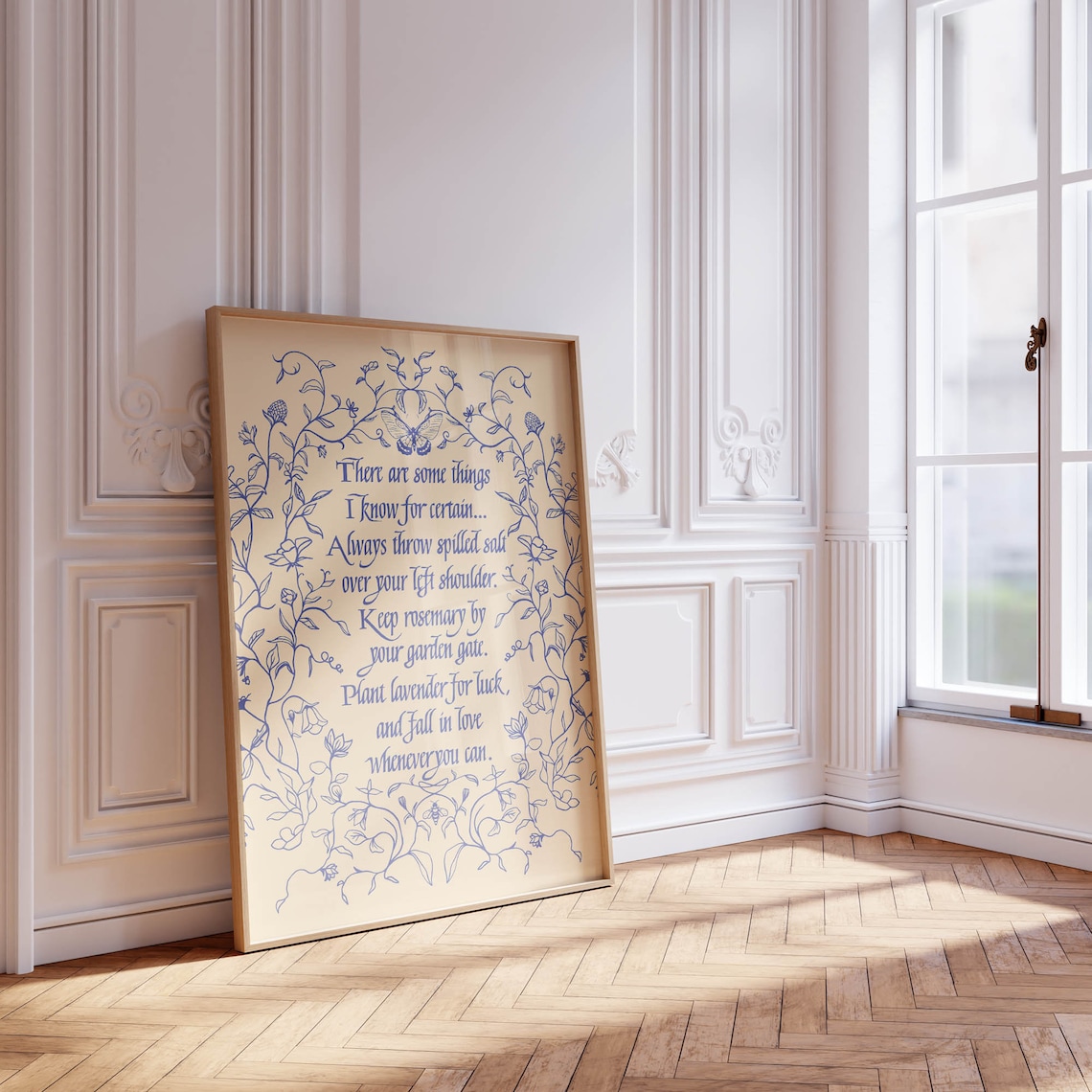 Practical Magic Wall Art With Iconic Quote in Pink Blue and - Etsy UK